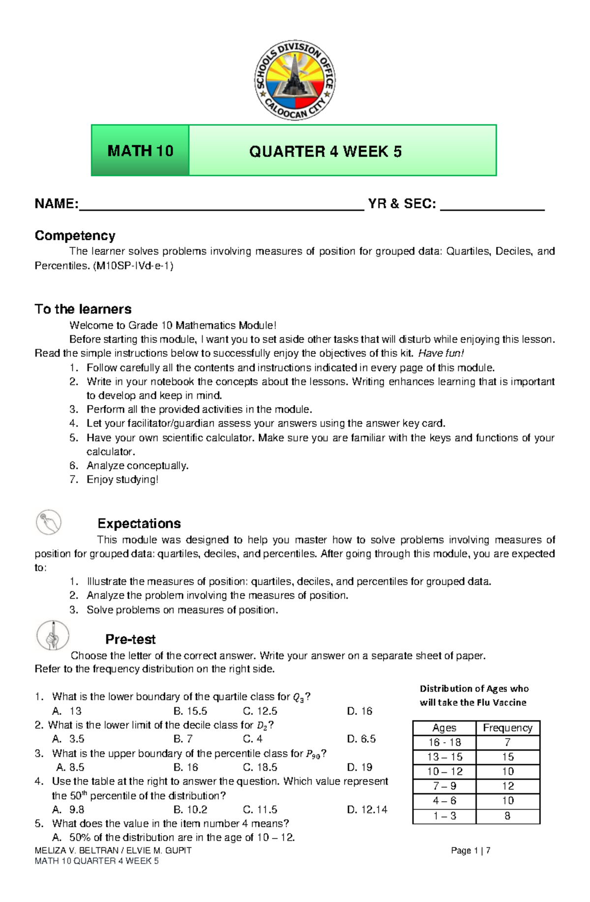 Math10-Q4-W5 - This will help a lot aboit marketimg course, beacuse it ...
