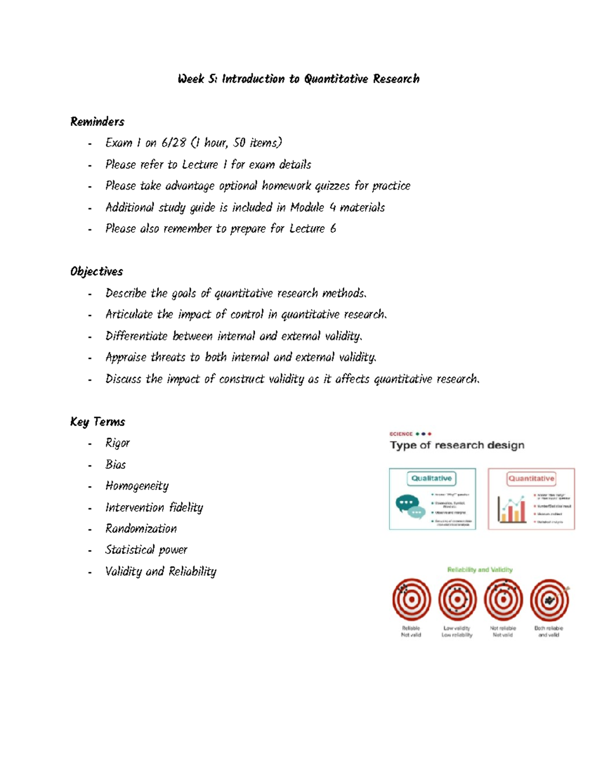 Introduction to Quantitative Research - Week 5: Introduction to ...