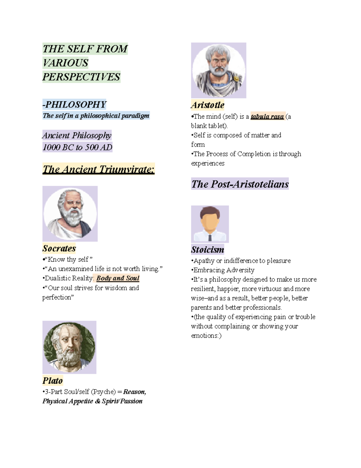 Undself Reviewer - THE SELF FROM VARIOUS PERSPECTIVES -PHILOSOPHY The ...