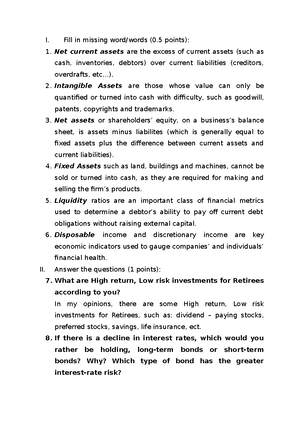 Chapter 8 Pricing Assignment Classificat - CHAPTER 8 Pricing ASSIGNMENT CLASSIFICATION TABLE ...