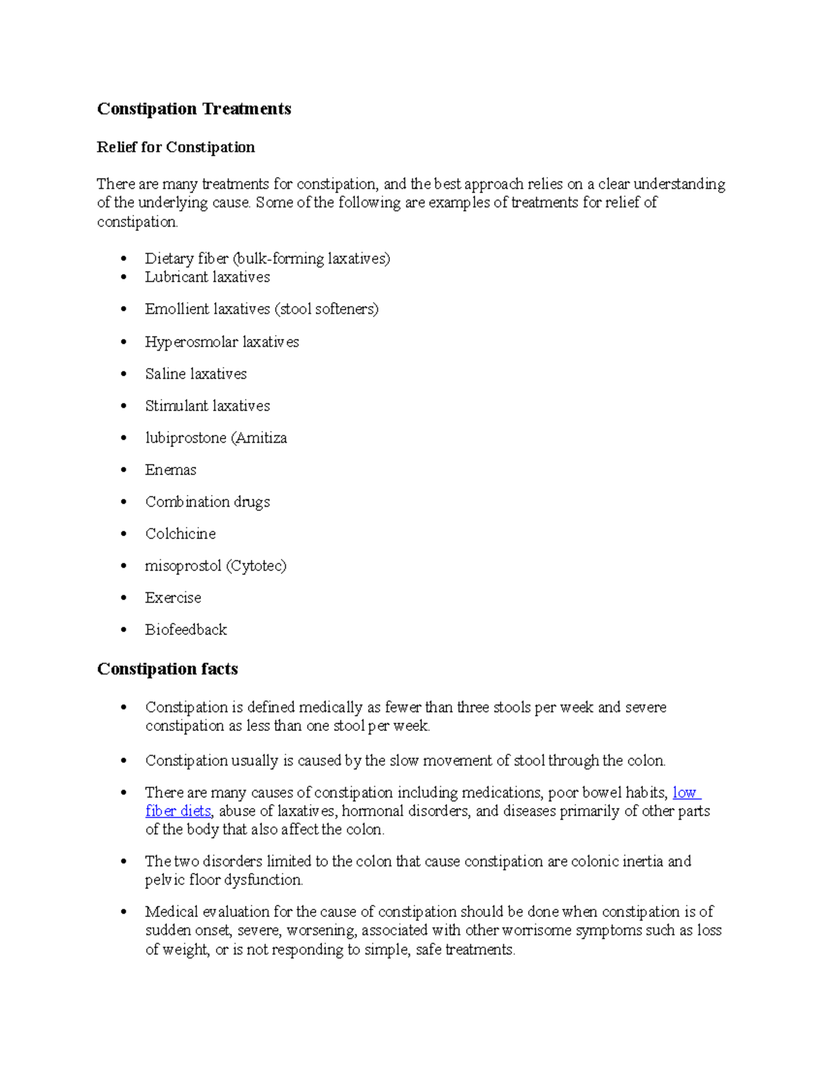Constipatipon - NOTES - Constipation Treatments Relief for Constipation ...
