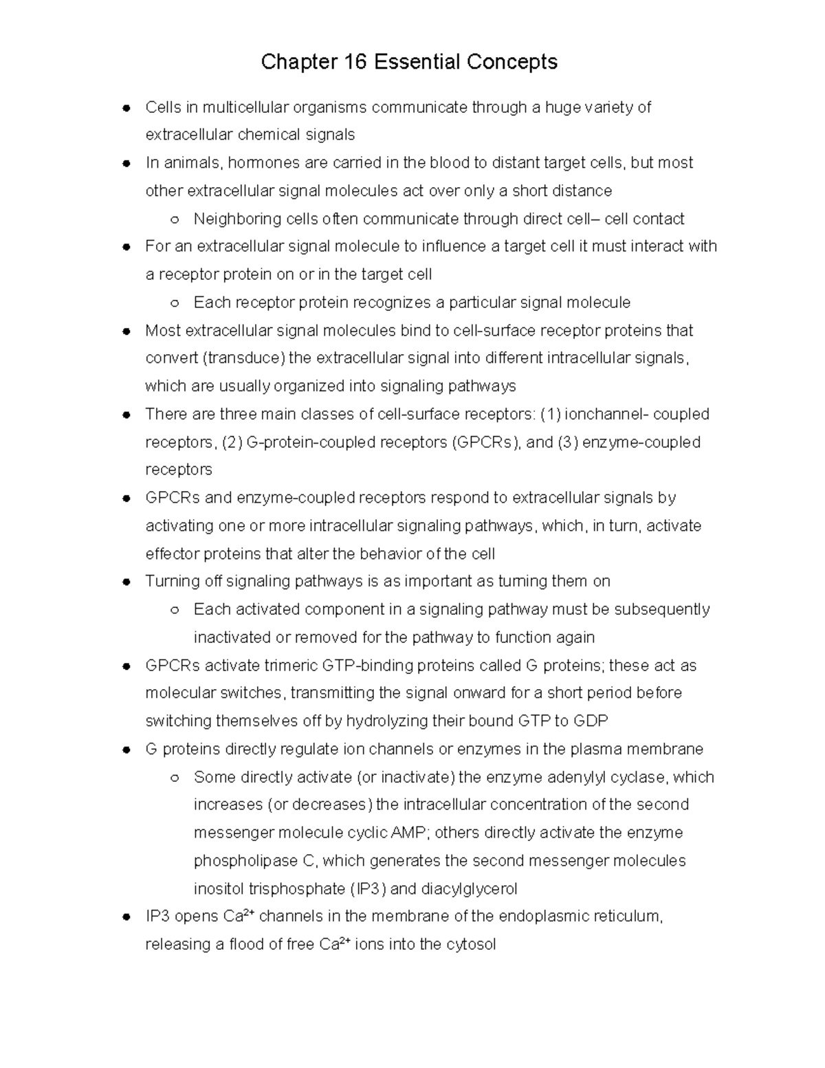 Chapter 16 Essential Concepts - Chapter 16 Essential Concepts Cells in multicellular organisms ...