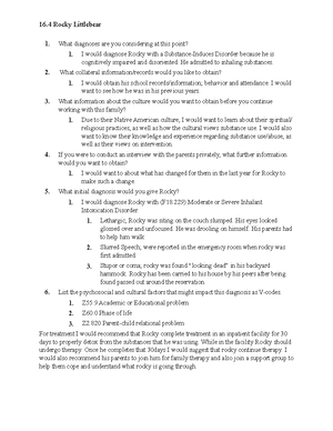 Case Study 6 - Clinical Assessment Workbook Balancing Strengths and ...