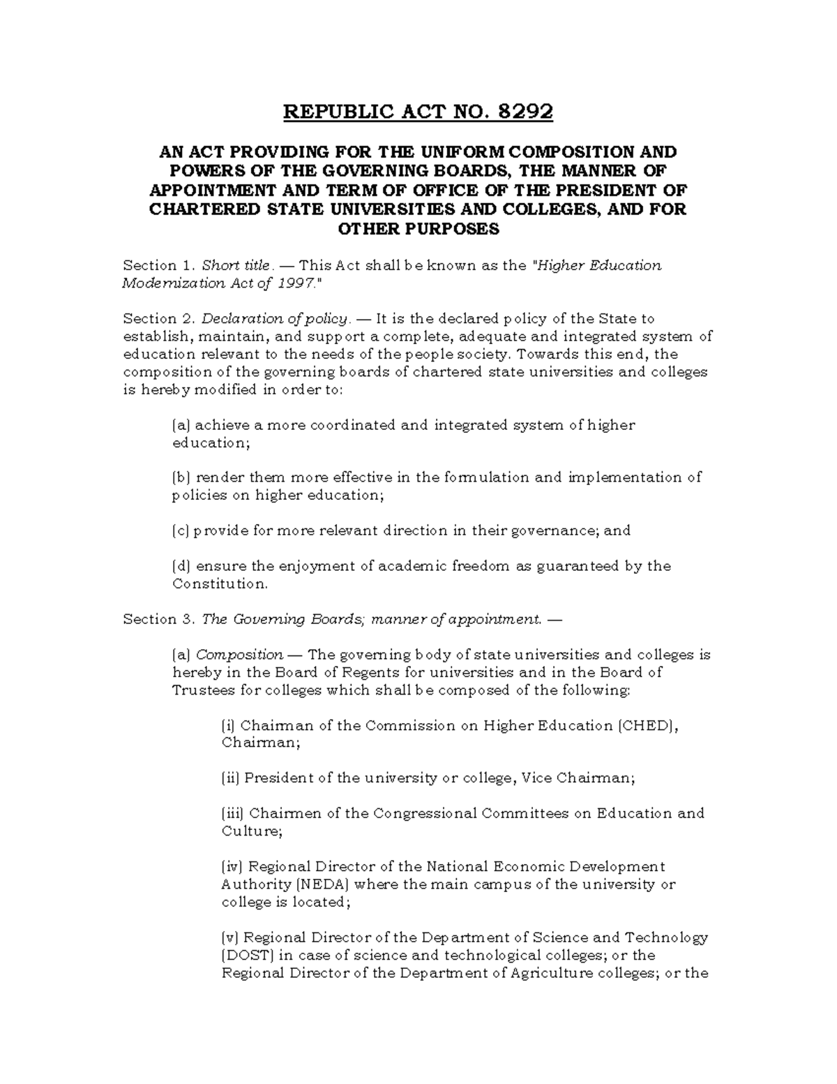 Republic-Act-No - Huhuhuhu - - Studocu