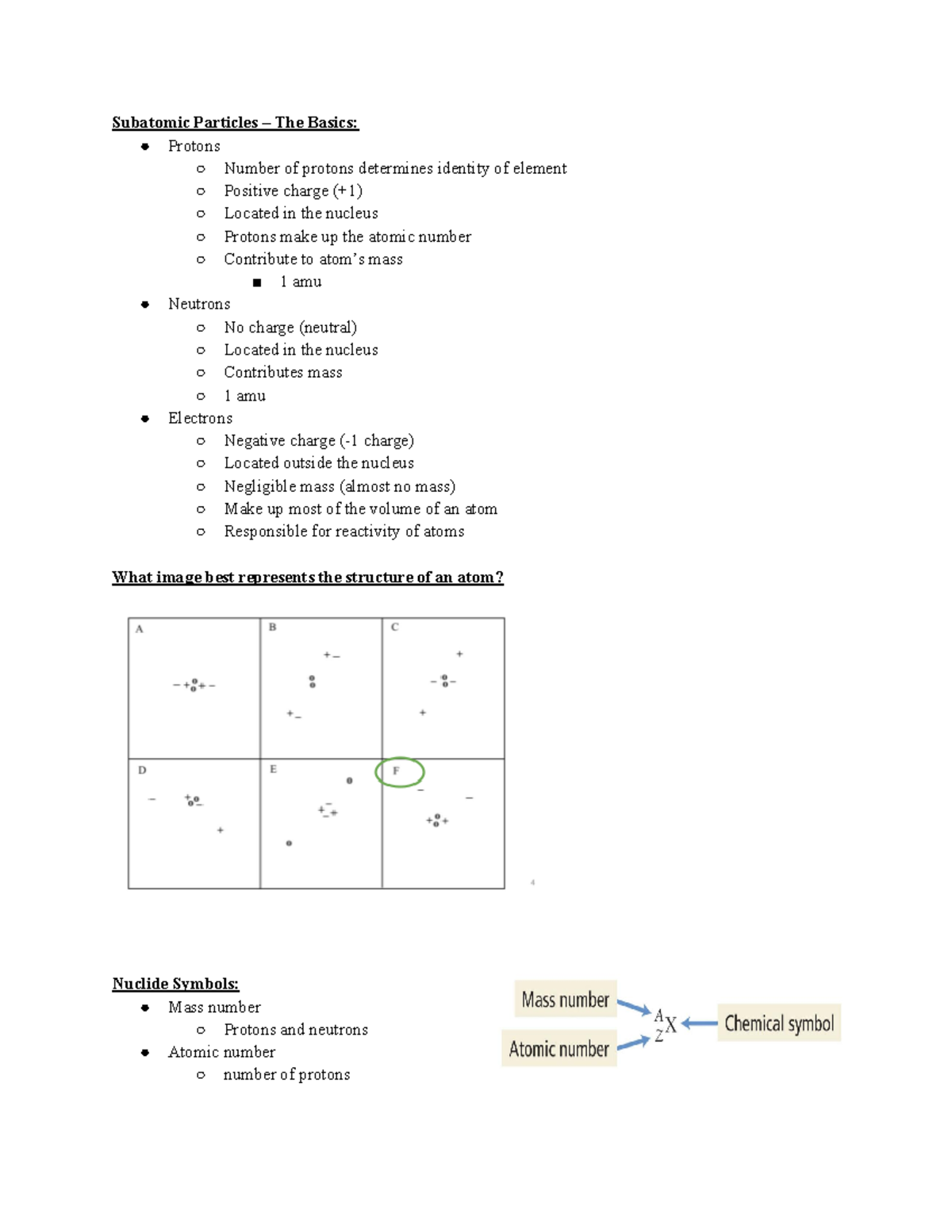 Atomic Structure and Intro to Average Atomic Mass - Subatomic Particles ...