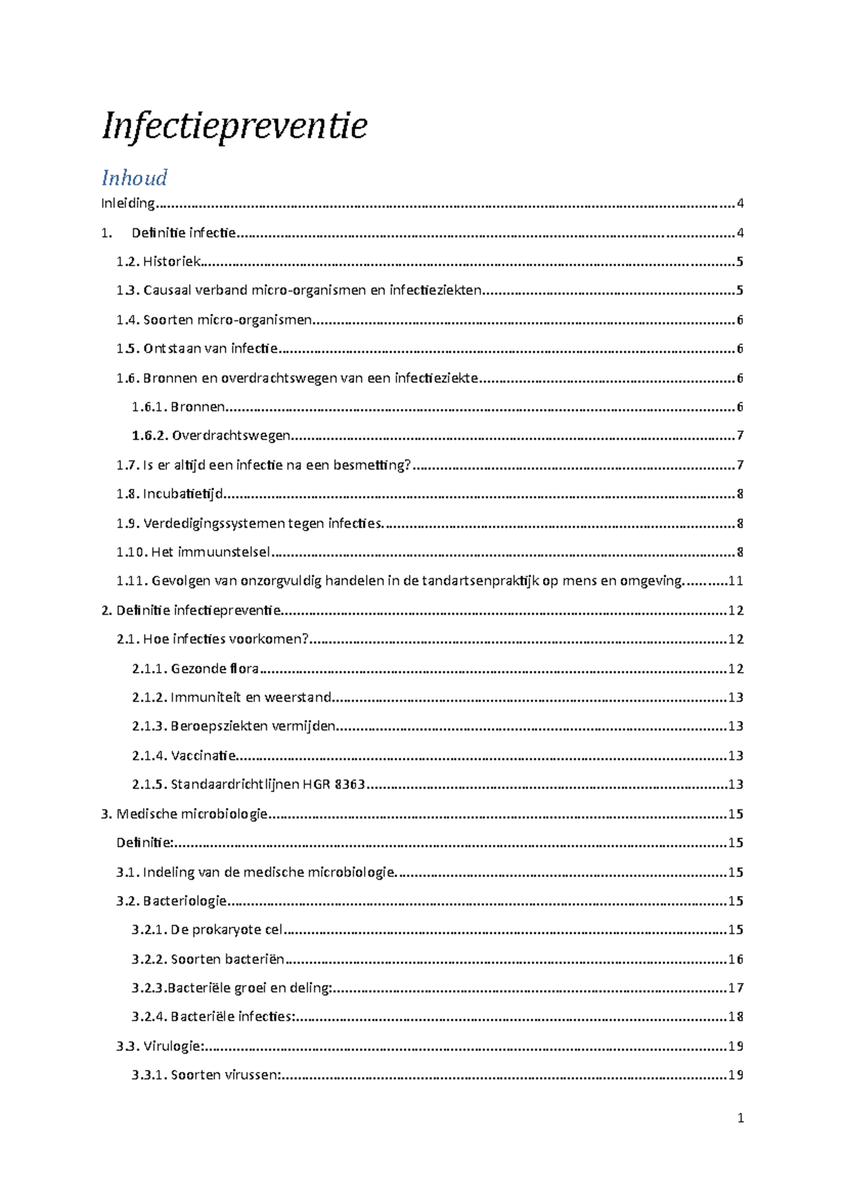 Infectiepreventie akopie 2 (1) - Infectiepreventie - Studocu