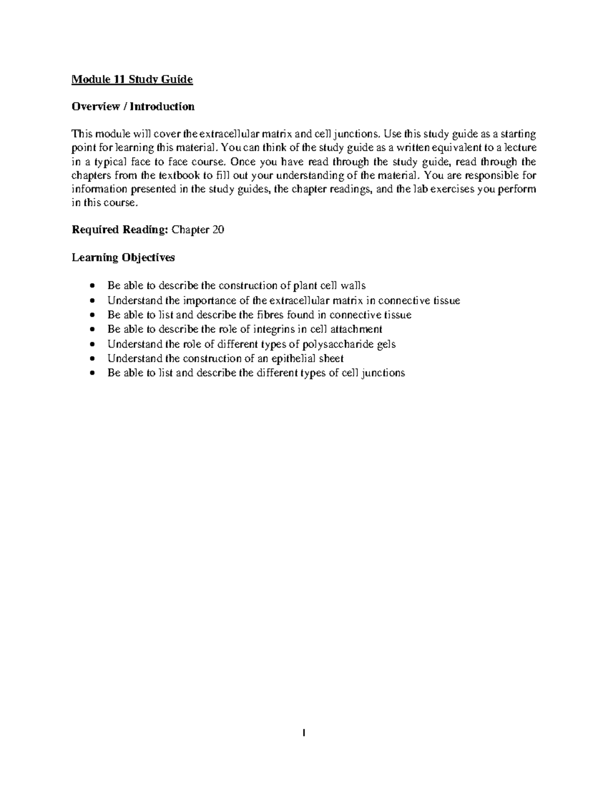 Module 11 Study Guide - Lecture notes 70 - Module 11 Study Guide ...