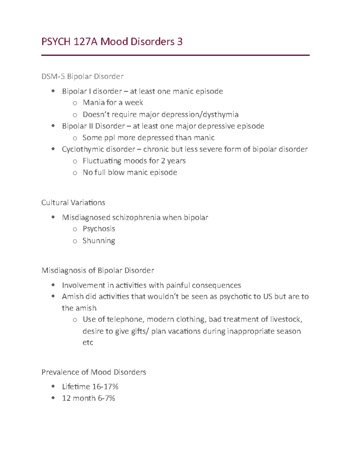 PSYCH 127A Mood Disorders 3 - Studocu