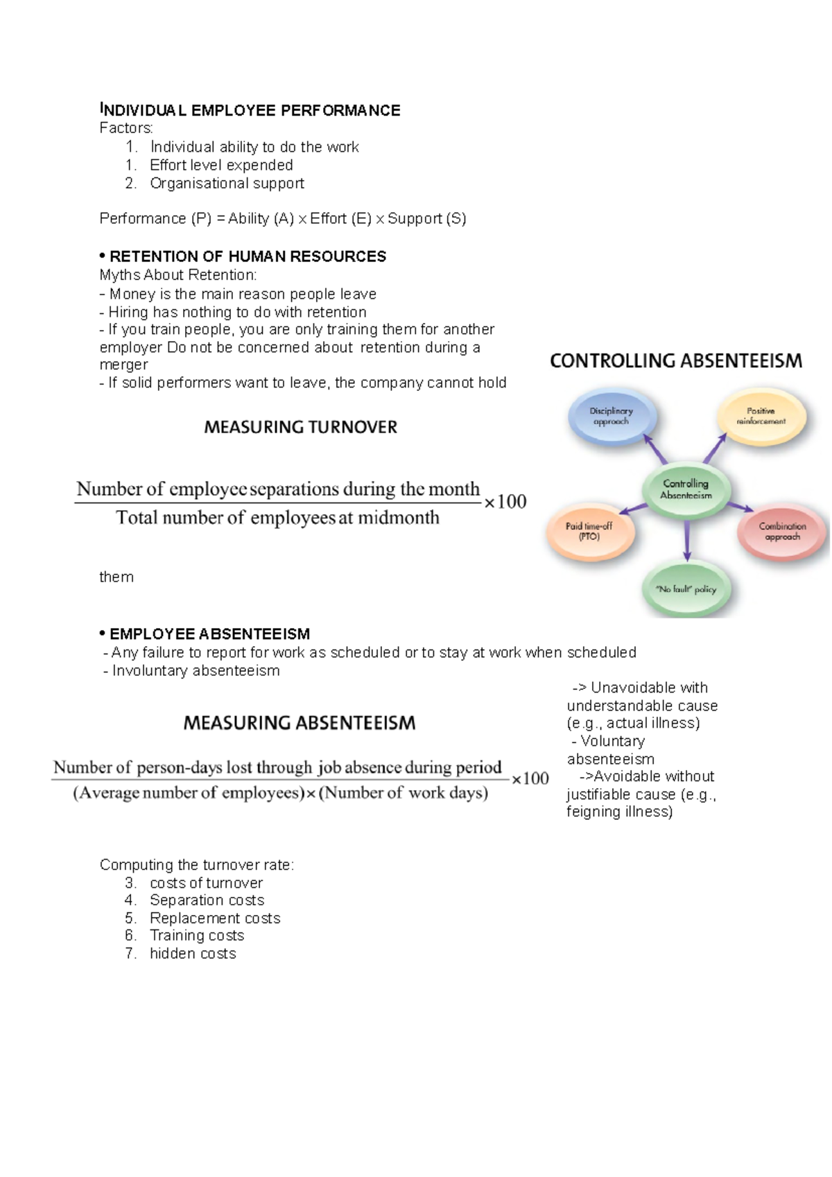 Individual Employee Performance - INDIVIDUAL EMPLOYEE PERFORMANCE ...