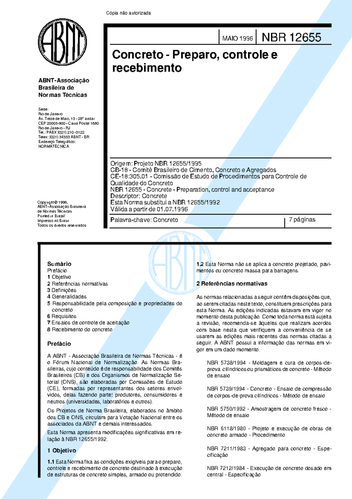 Nbr 12655 Atualizada 2022 Pdf - LIBRAIN