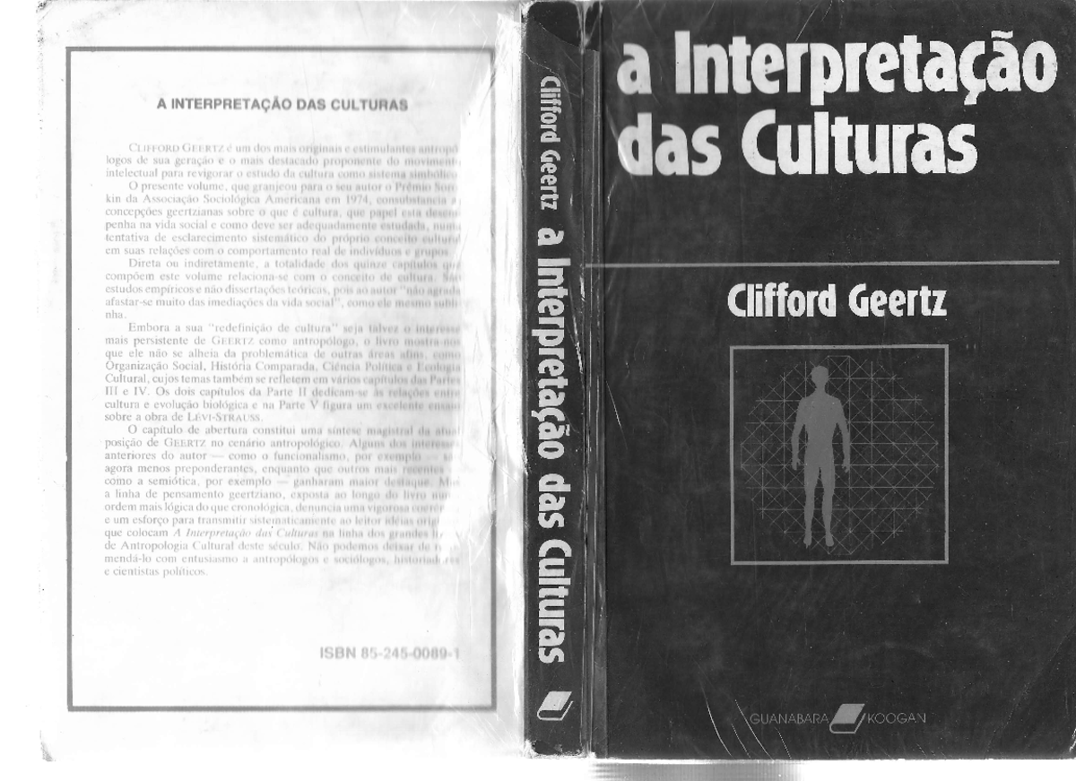 Geertz 1989 Conceito de cultura e conceito de homem - Teorias da ...