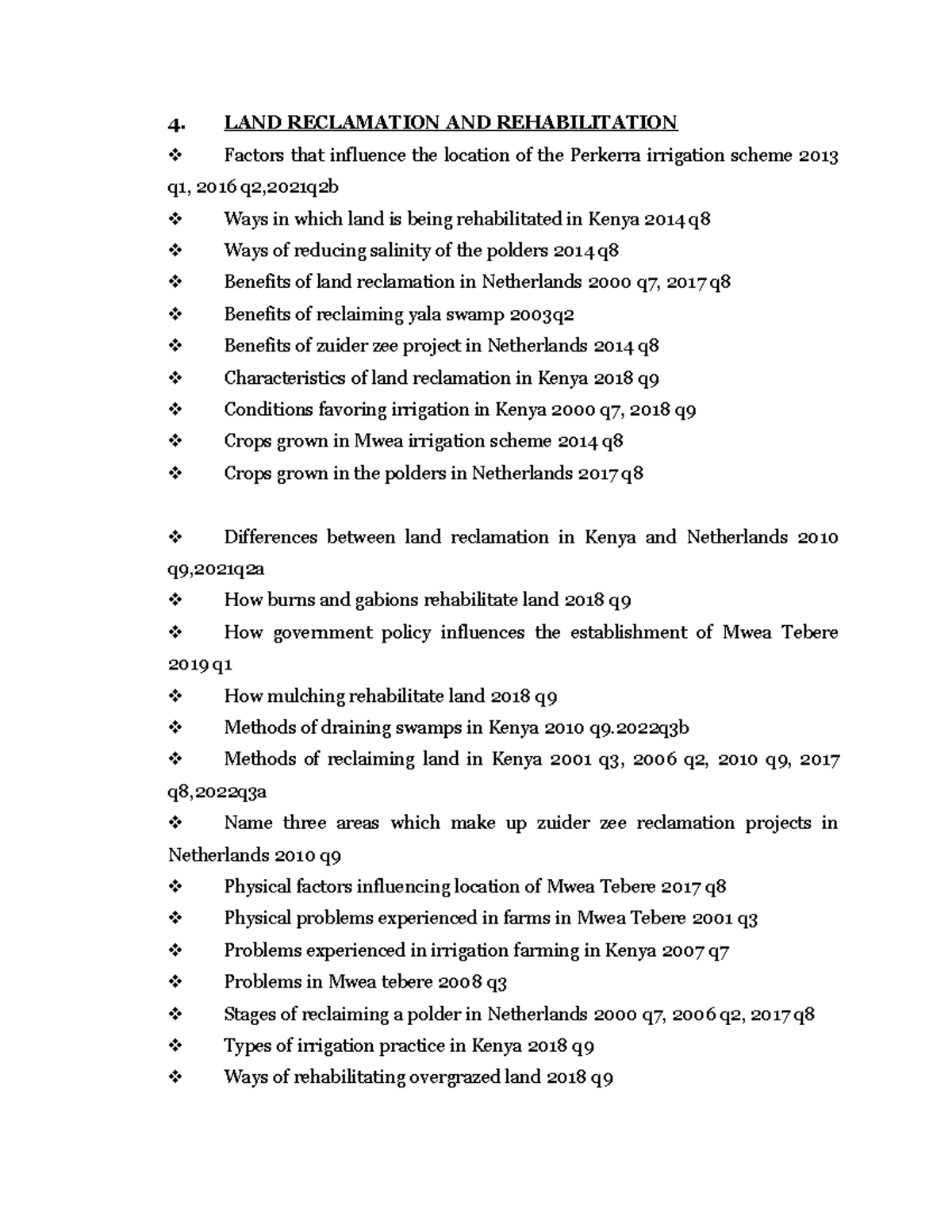 LAND Reclamation AND Rehabilitation - 4. LAND RECLAMATION AND ...