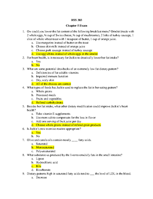 Hss 303 chapter 4 exam - HSS 303 Exam 4 Questions and Answers Which of ...