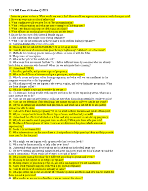 OB math calculations - Nur208 - Studocu