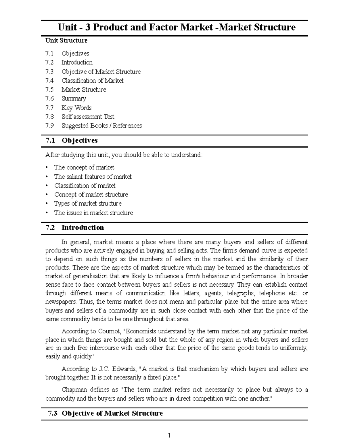 Man Eco Unit3 - Product and Factor Market - Unit - 3 Product and Factor ...