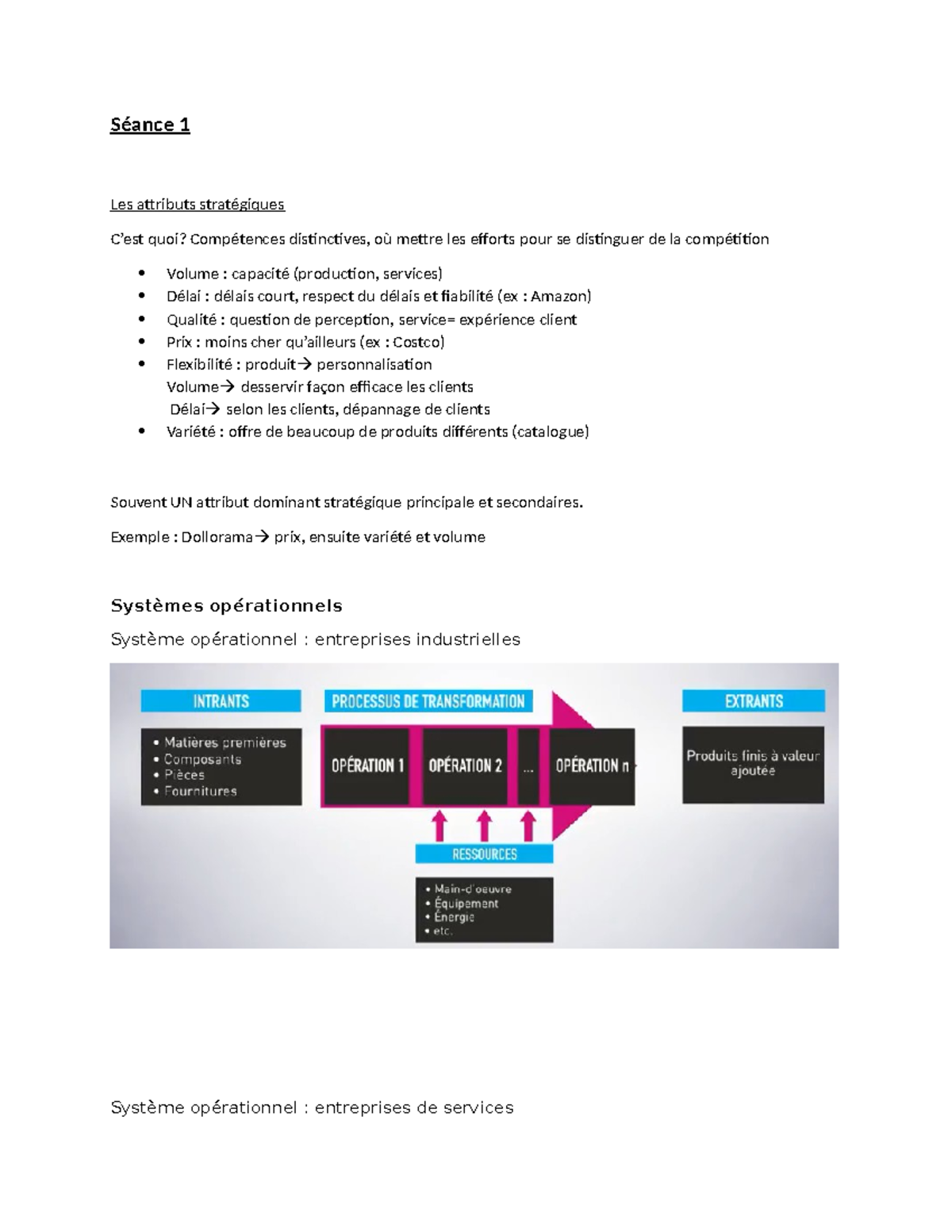 Note gol - Séance 1 Les attributs stratégiques C’est quoi? Compétences ...