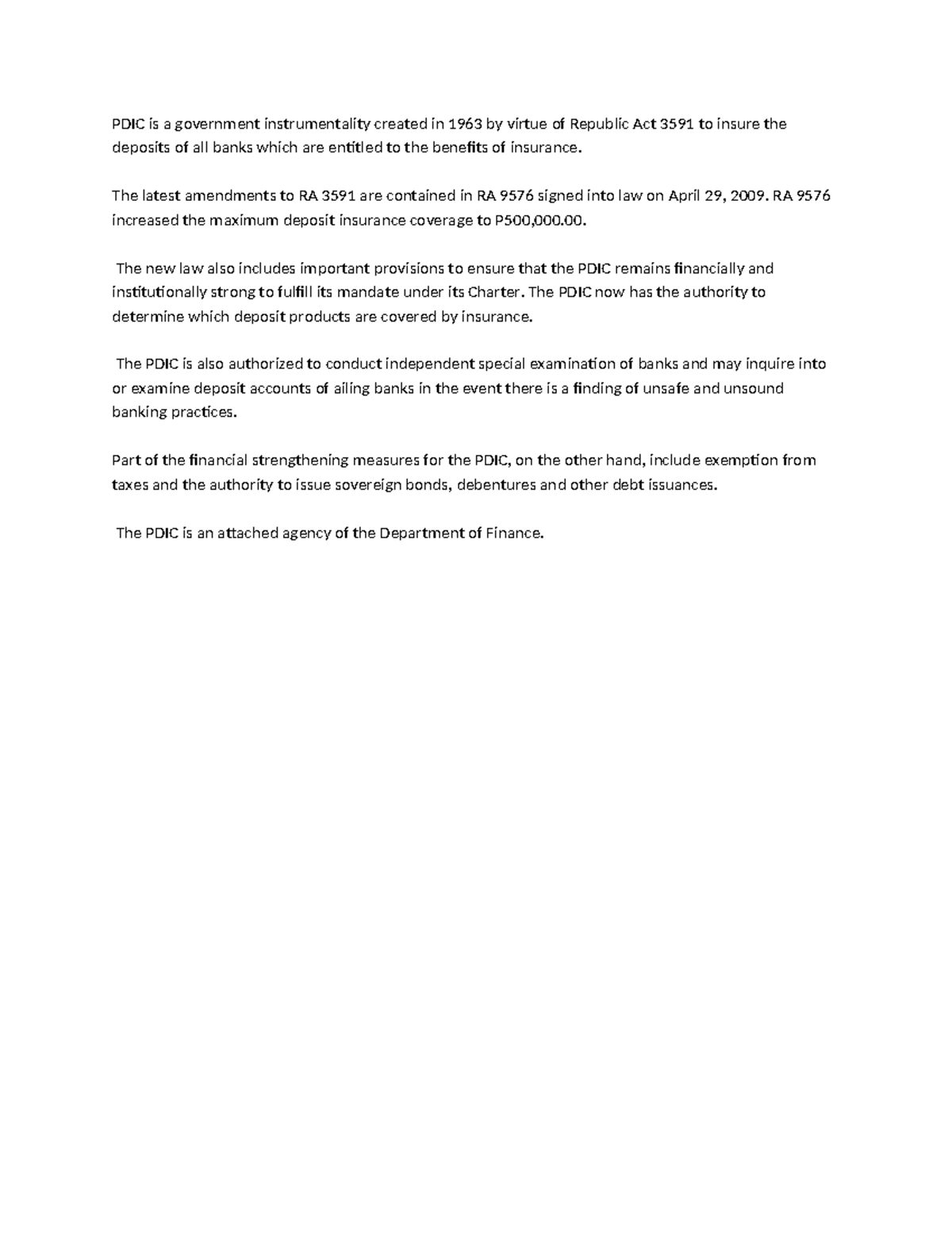 PDIC is a gover-WPS Office - PDIC is a government instrumentality ...