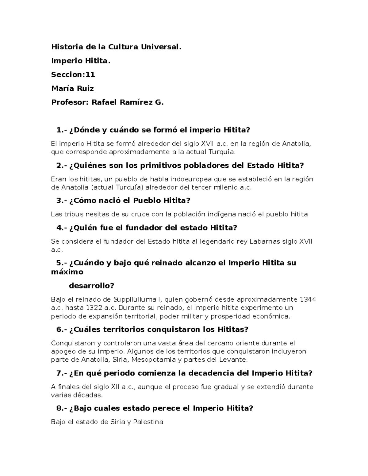 Hitita - llena - Historia de la Cultura Universal. Imperio Hitita ...