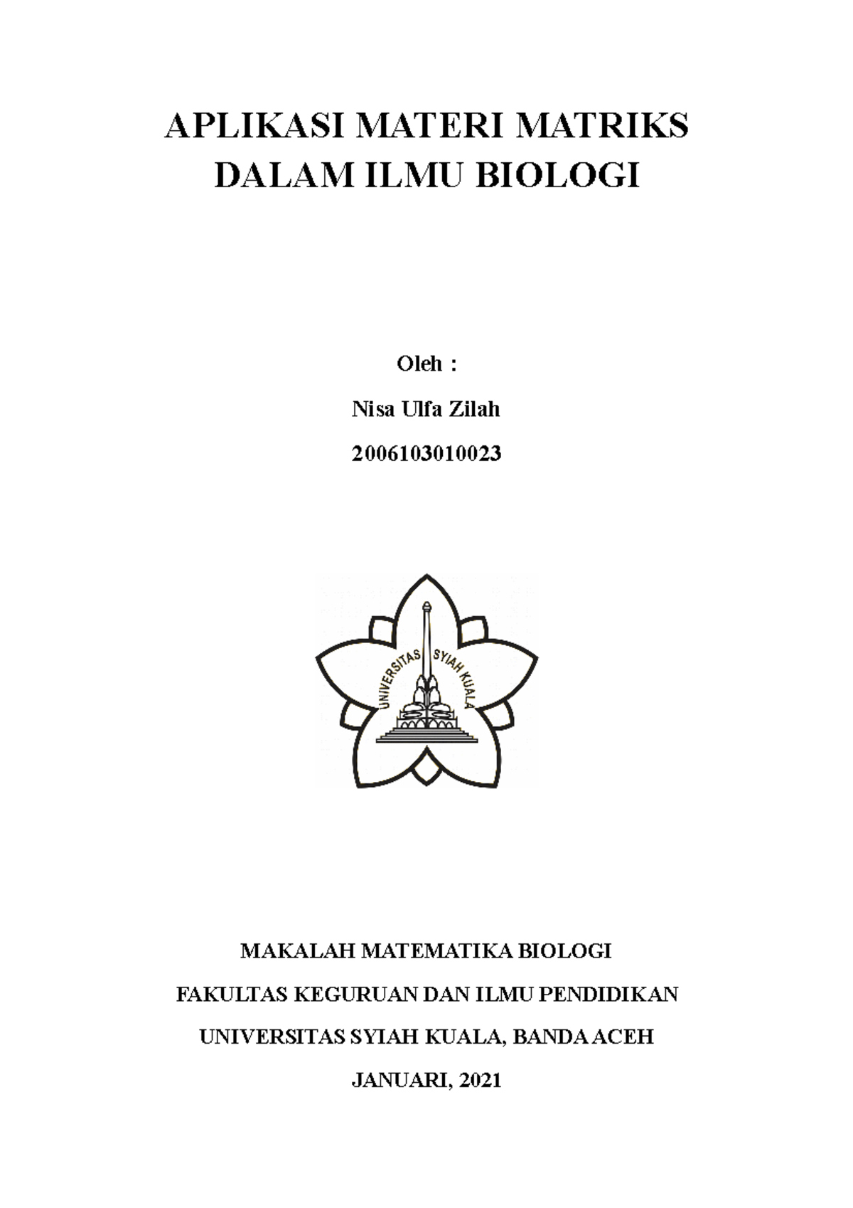 Tugas mtk bio aplikasi matriks dalam kehidupan sehai-hari - APLIKASI ...