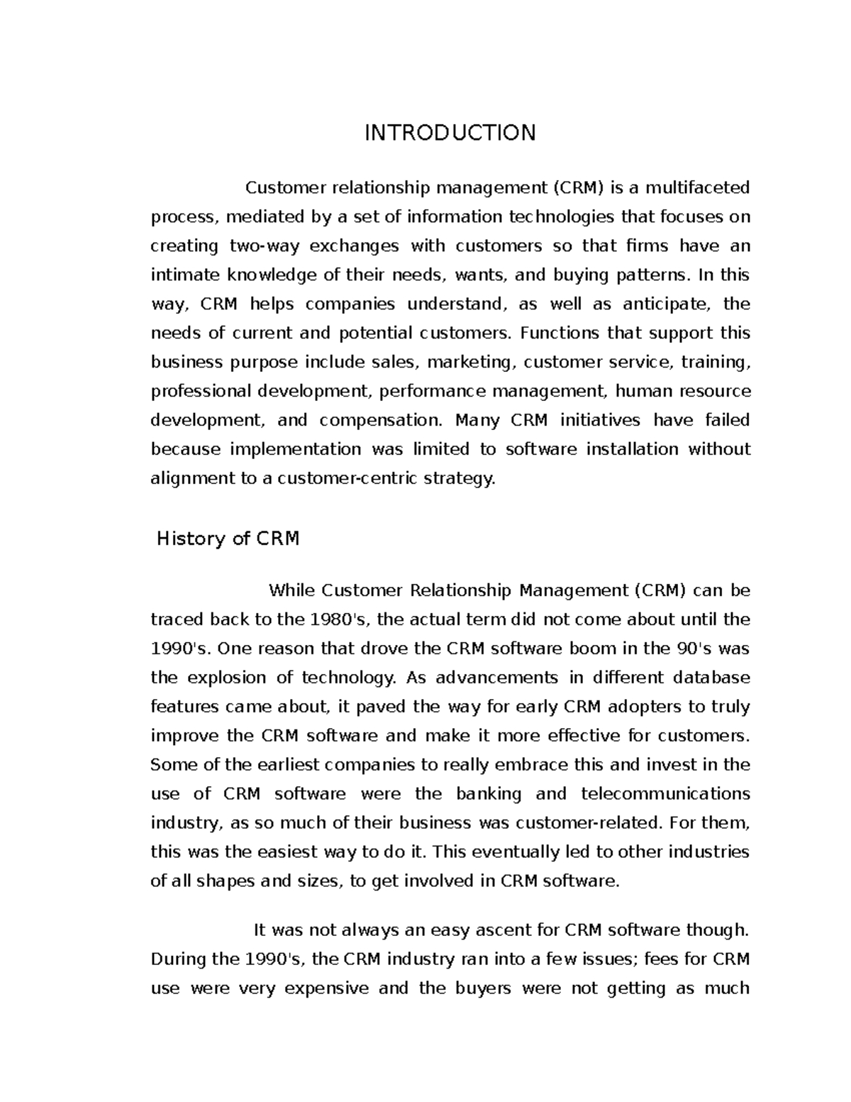 1660223328443 Effectiveness Of Customer Relationship Management ...