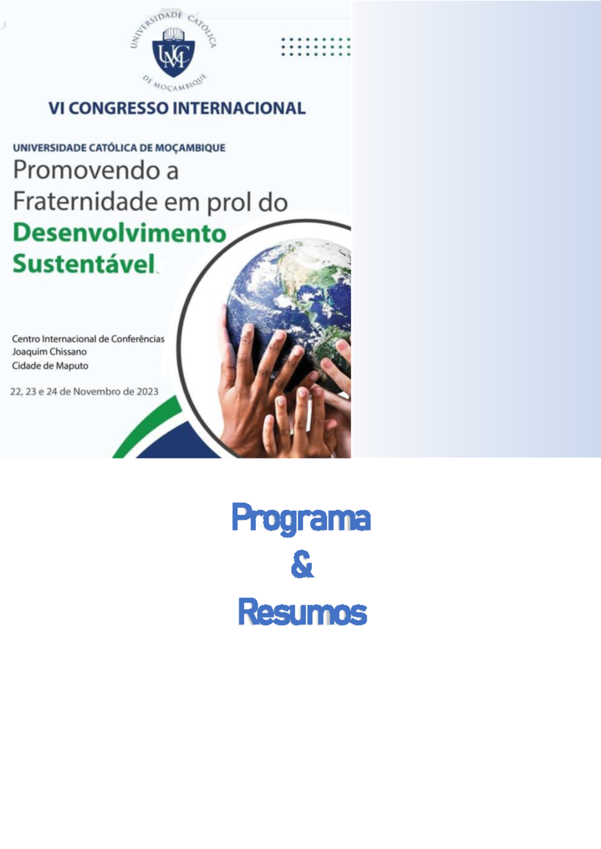 Livro-DE- Resumos-20-DE-11 23-V2 - UCM - Programa & Resumos VI Congresso Internacional da UCM ...