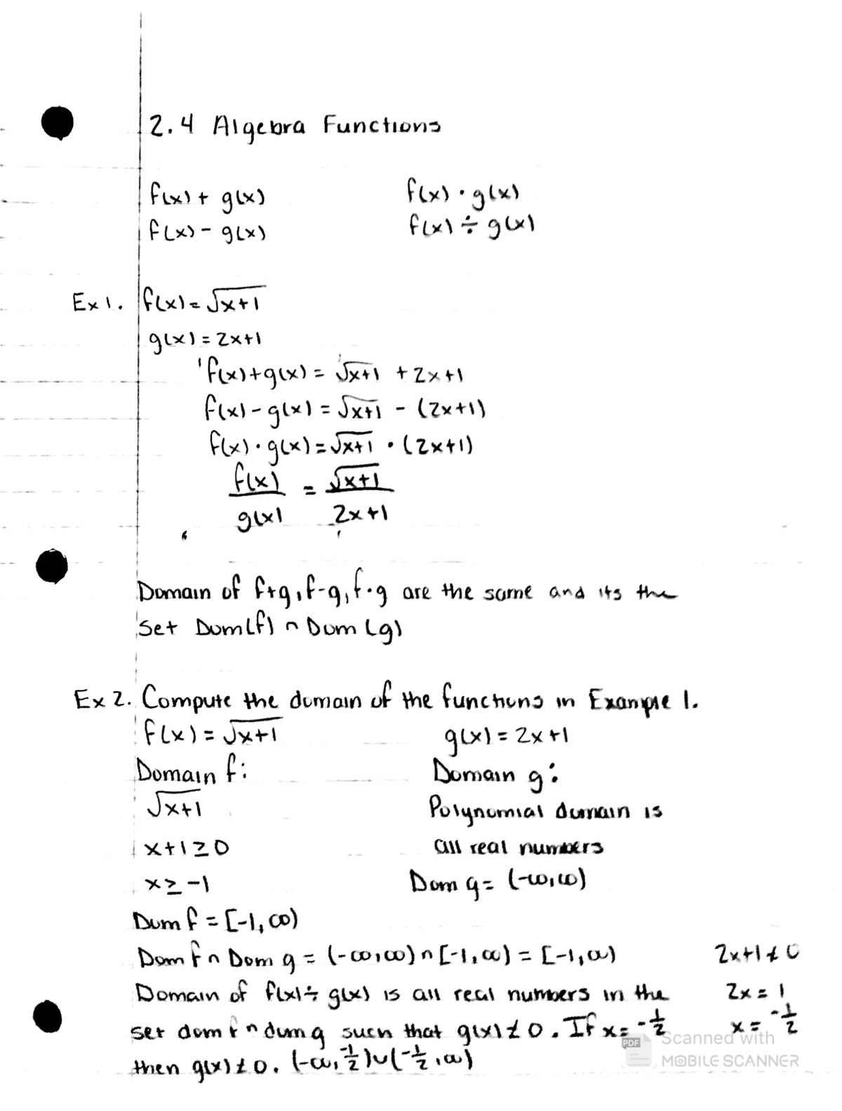 2.4 Algebra Functions - MATH 1319 - Studocu