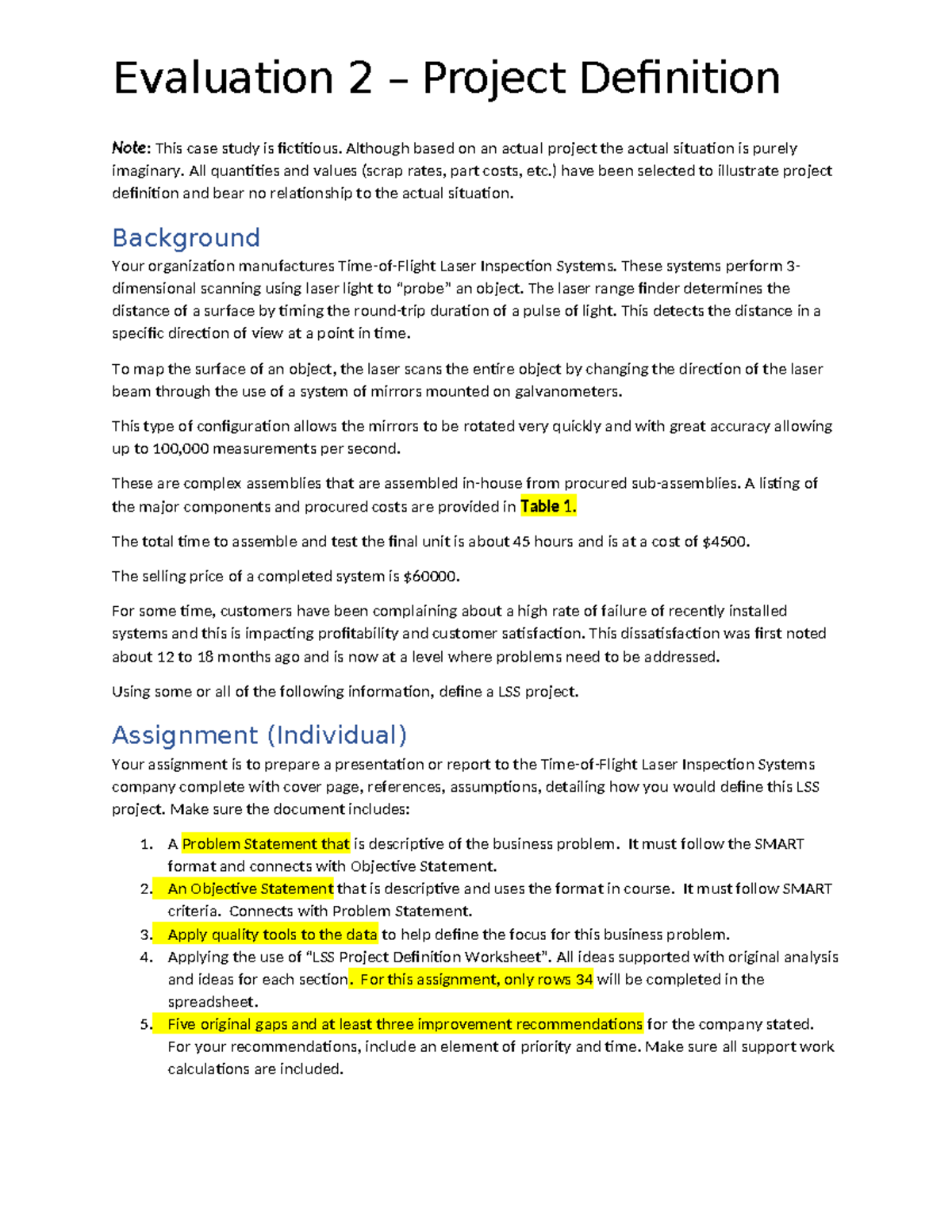 Assignment 2 Project Definition S2 - Evaluation 2 – Project Definition ...