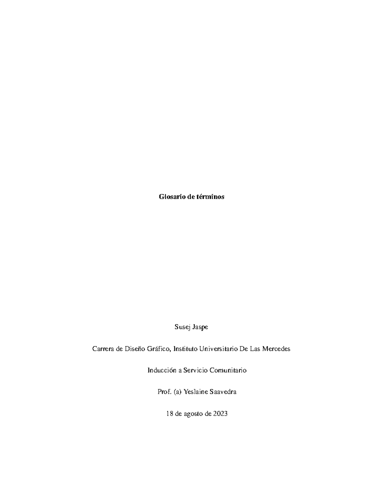 Glosario de términos - Glosario de términos Susej Jaspe Carrera de ...