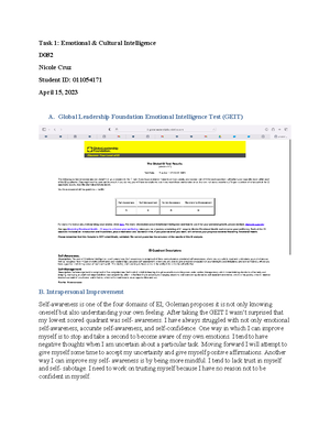 QHT1 - Task 3 - Nicole Cruz Student ID: 011054171 QHT1- Task 3 2/17 ...