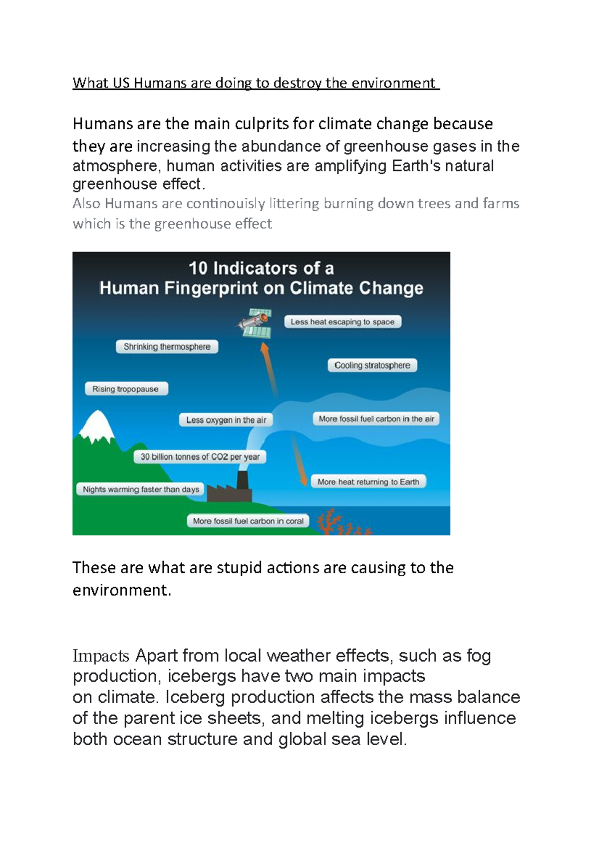 What US Humans are doing to destroy the environment - Also Humans are ...