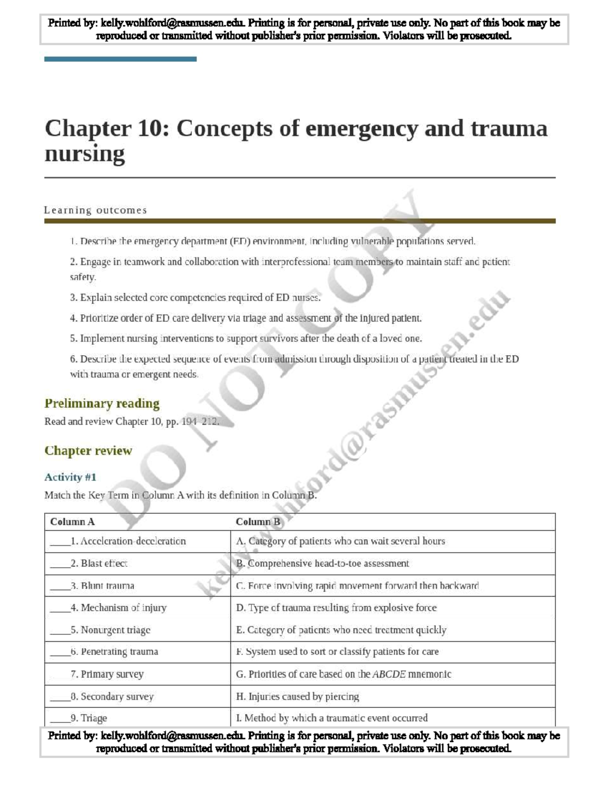 Chapter 10-12 Module 9 & 19 11th Ed - Printed : Printing is for ...
