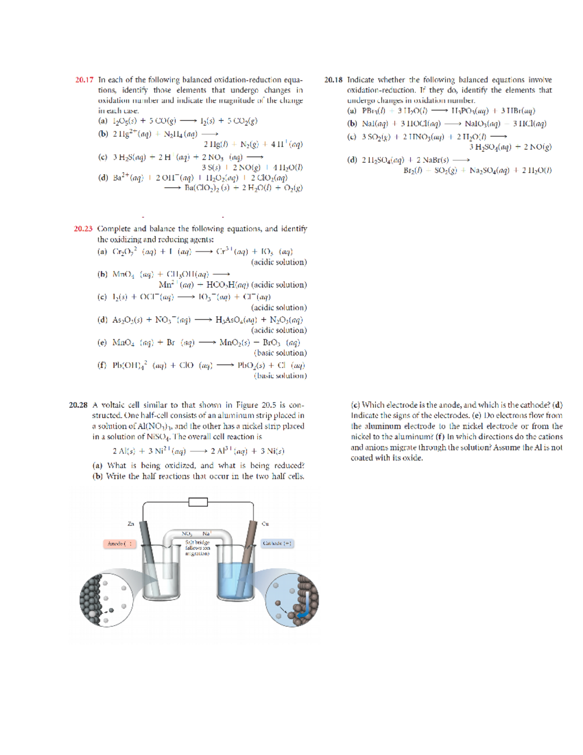 Ch 20 homework and solutions - CHE 151 - NCC - Studocu