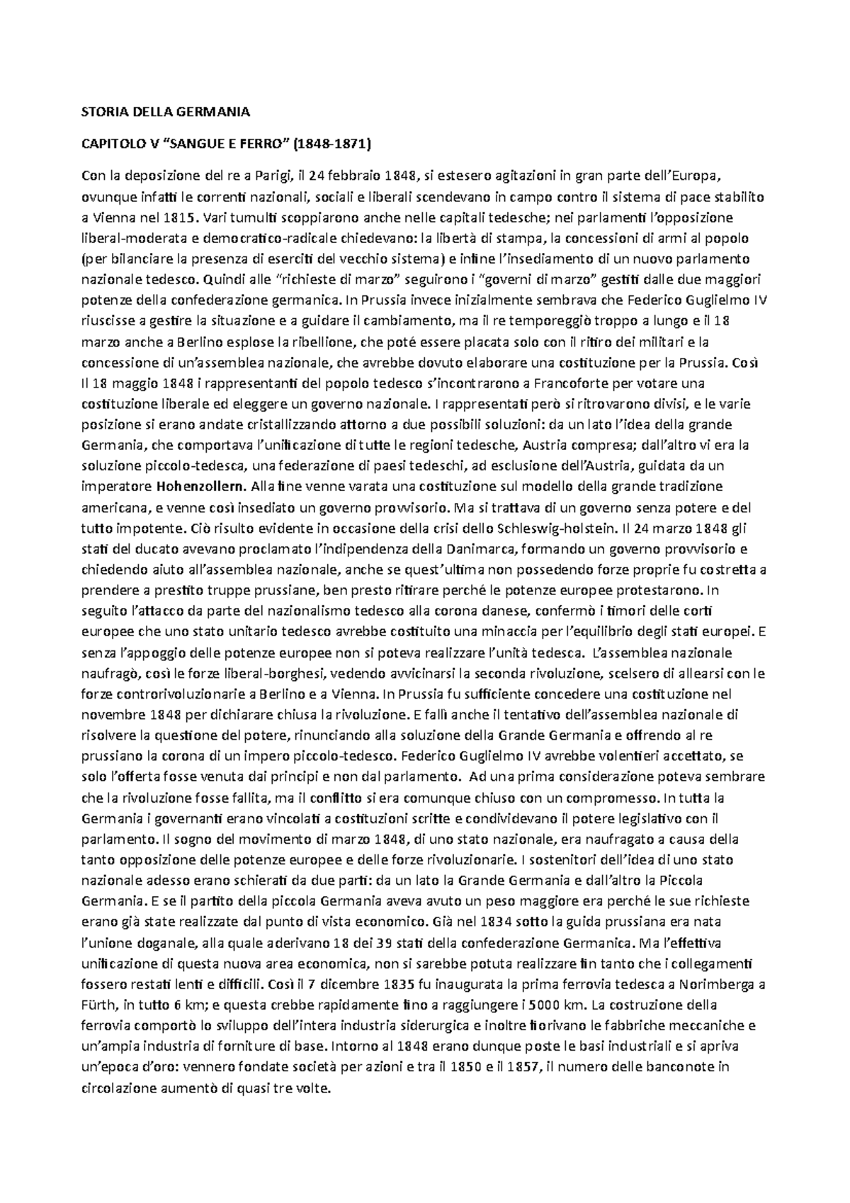 Storia Della Germania - STORIA DELLA GERMANIA CAPITOLO V “SANGUE E ...