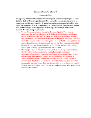 Chapter 1 Notes - Microbiology: an Introduction - BIO 2120 - Studocu