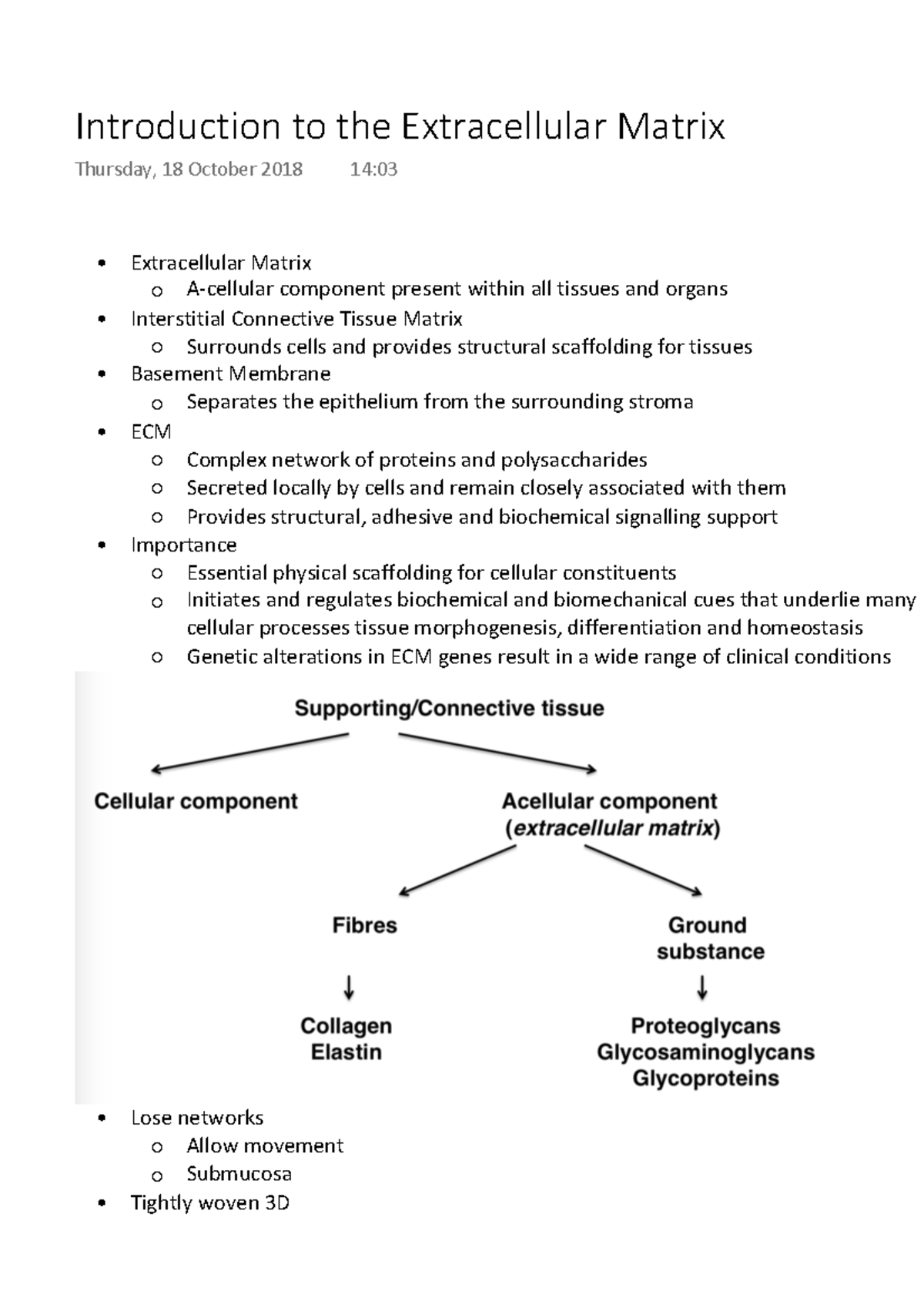Introduction to the Extracellular Matrix - Extracellular Matrix A ...