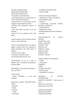 HOA Notes Reviewer - HISTORY OF ARCHITECTURE Pyramid In Egyptian ...