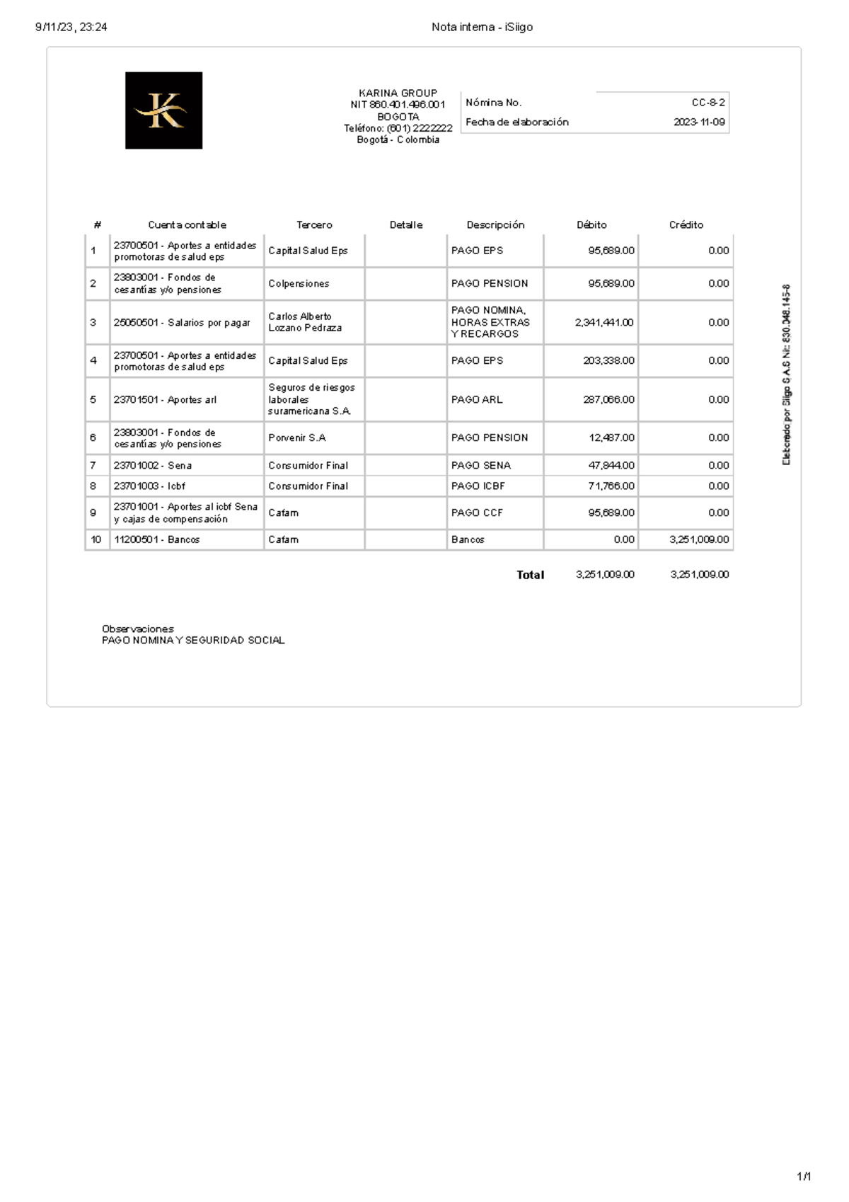 Material de practica - 9/11/23, 23:24 Nota interna - iSiigo 1/ KARINA ...