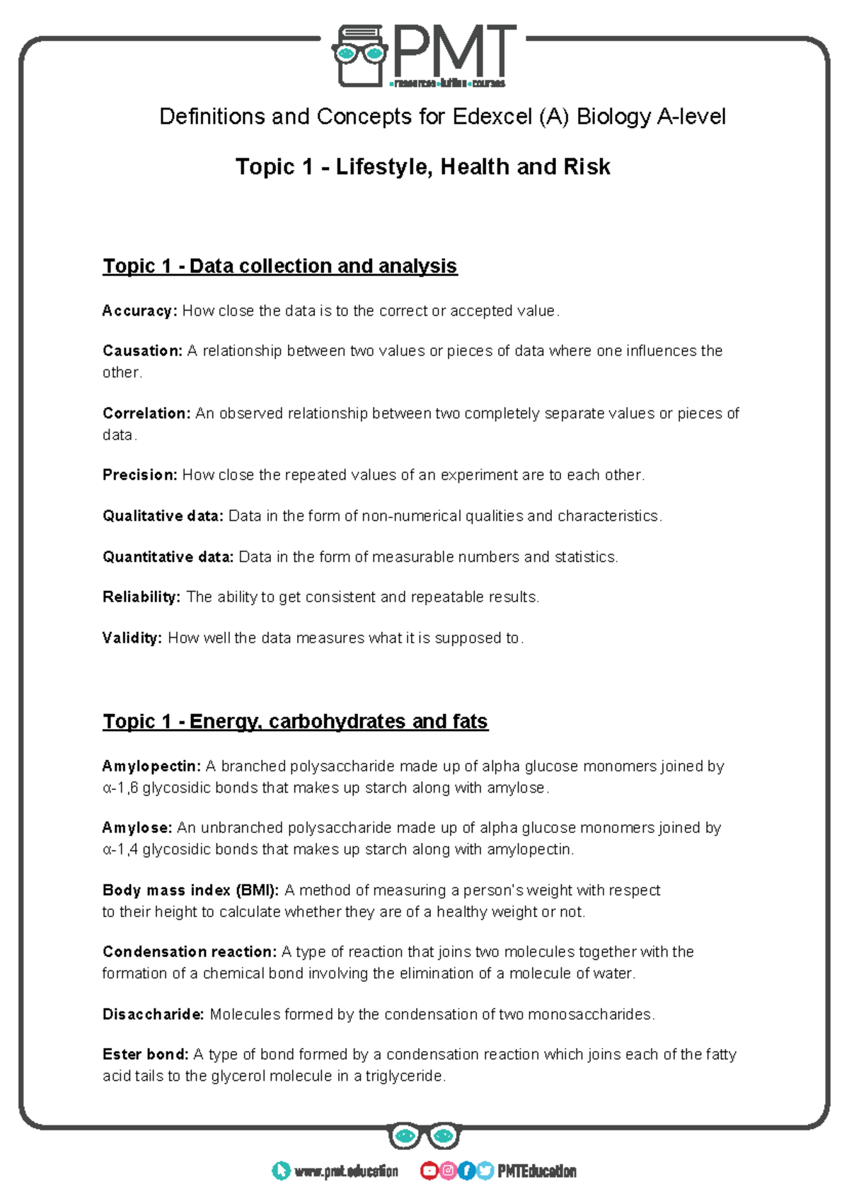 6480553 a3e944 - Edexcel alevel a bio notes - Definitions and Concepts ...
