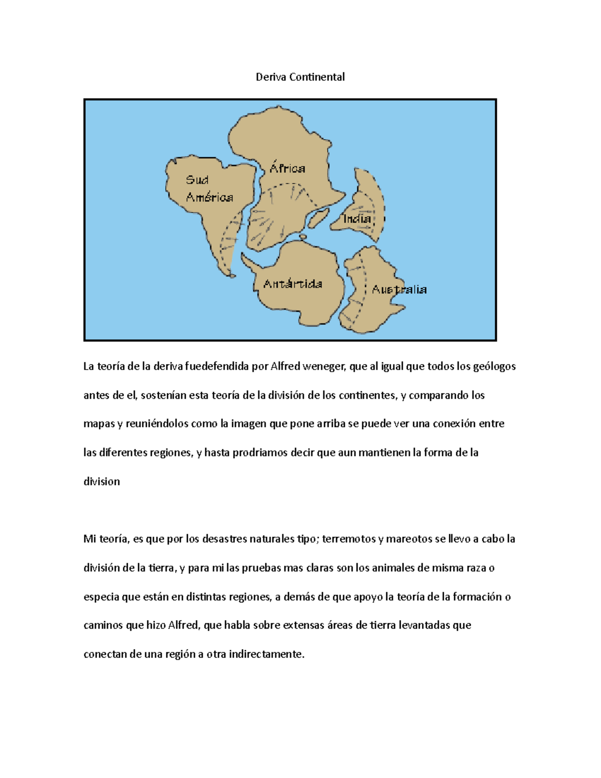 Deriva Continental - tRE - Deriva Continental La teoría de la deriva ...
