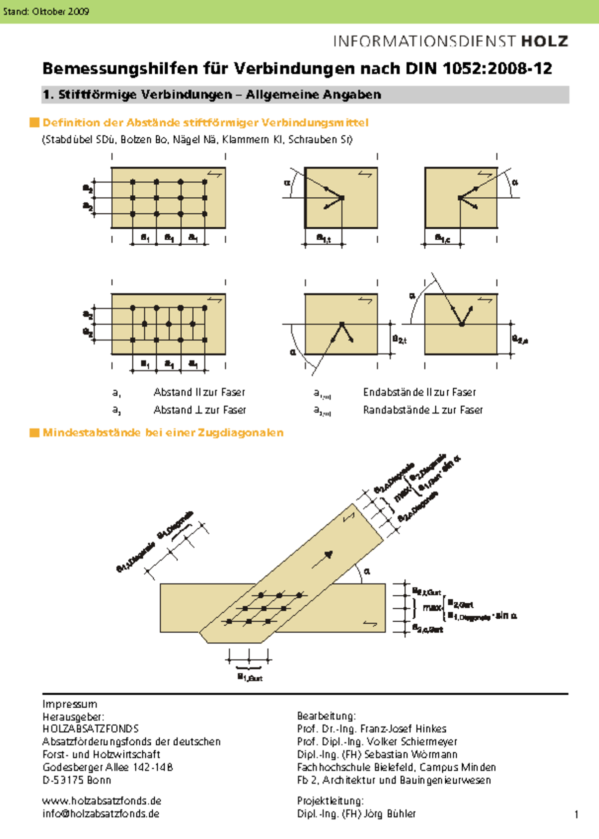 Leporello-Bemessungshilfen für Verbindungen nach DIN 1052 2008-12 - Bemessungshilfen für - Studocu