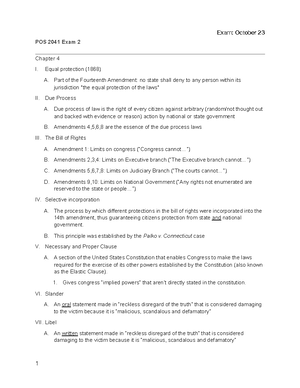 American National Government Chapter 4 Review - Chapter 4 Notes What ...
