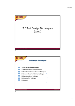 Spec Based (BVA) [ Student] - 7 Test Design Techniques 1 SPEC-BASED ...