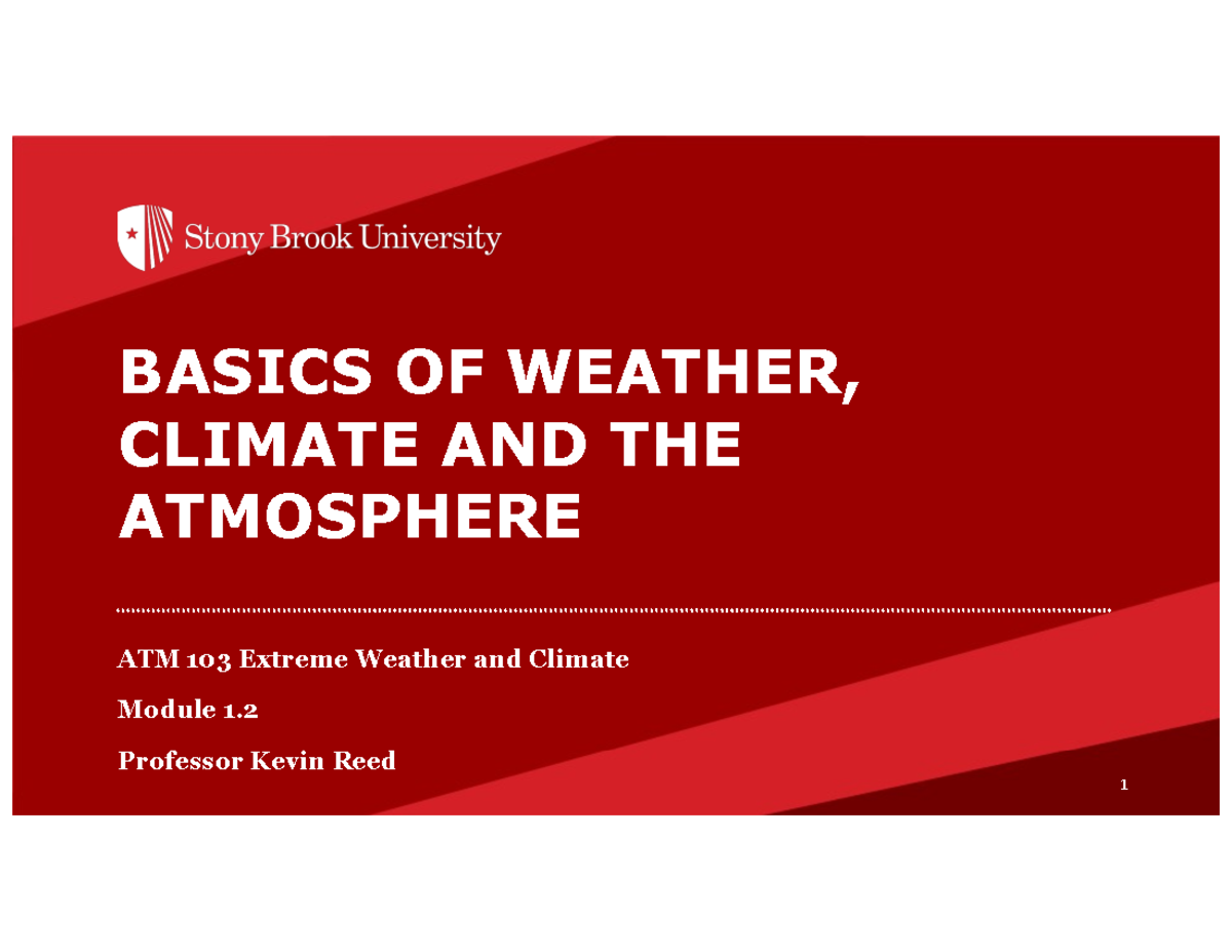 ATM103 Mod1 - Lecture notes on climate and atmosphere. - ATM 103 ...
