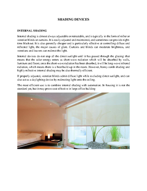 Introduction To Shading Devices - INTRODUCTION TO SHADING DEVICES ...
