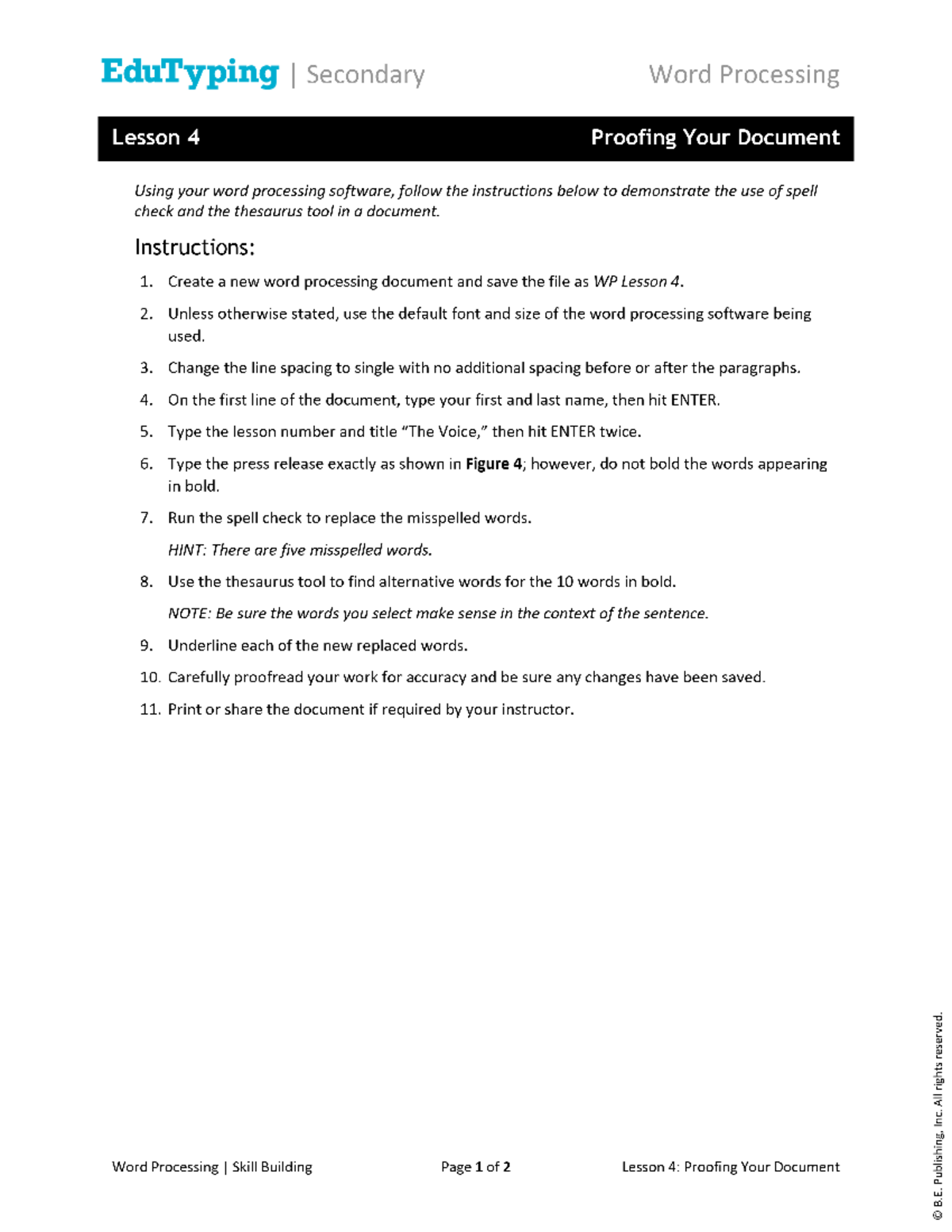 1591121340 WP Lesson 4 - It helps - EduTyping Secondary Word Processing ...