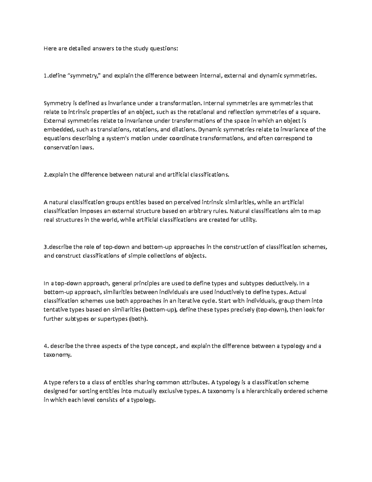 Unit 11 - Unit 11 Objectives and Study questions - Here are detailed ...