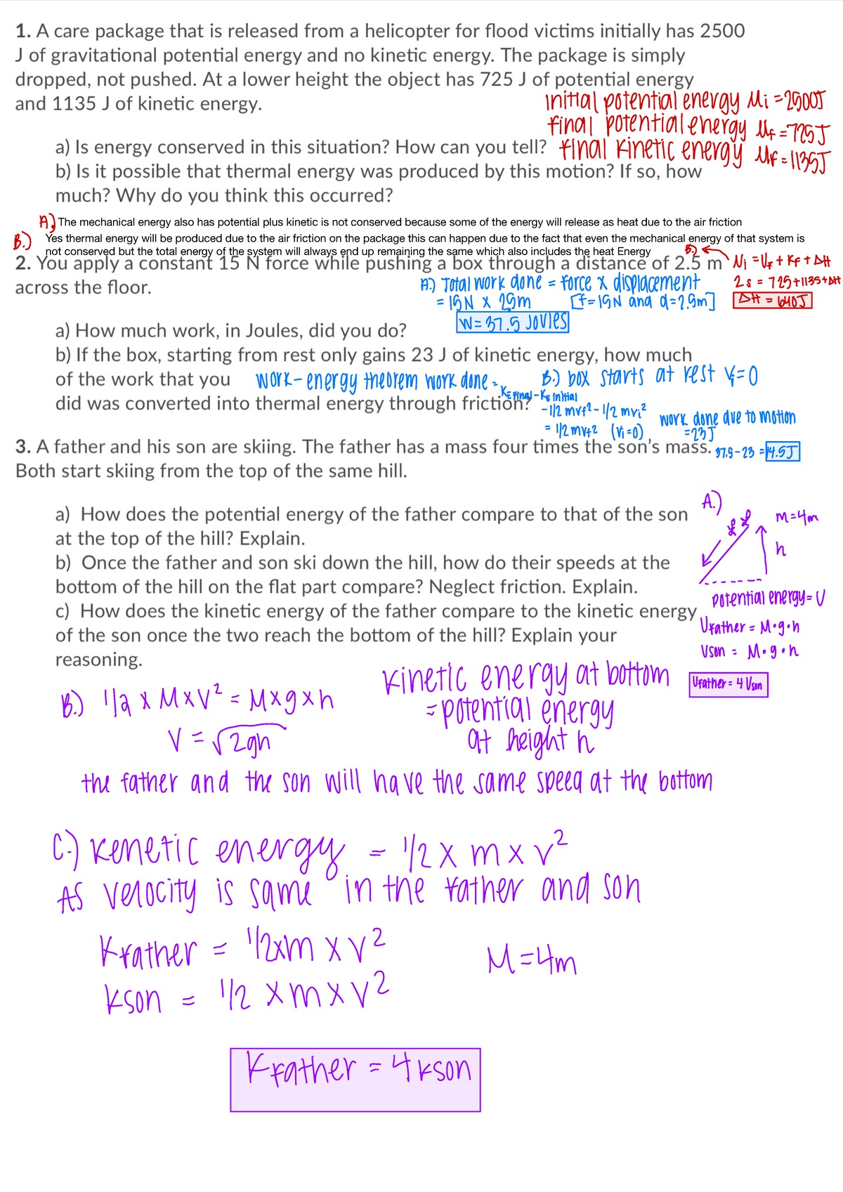 Friction - Essay for class - The mechanical energy also has potential ...