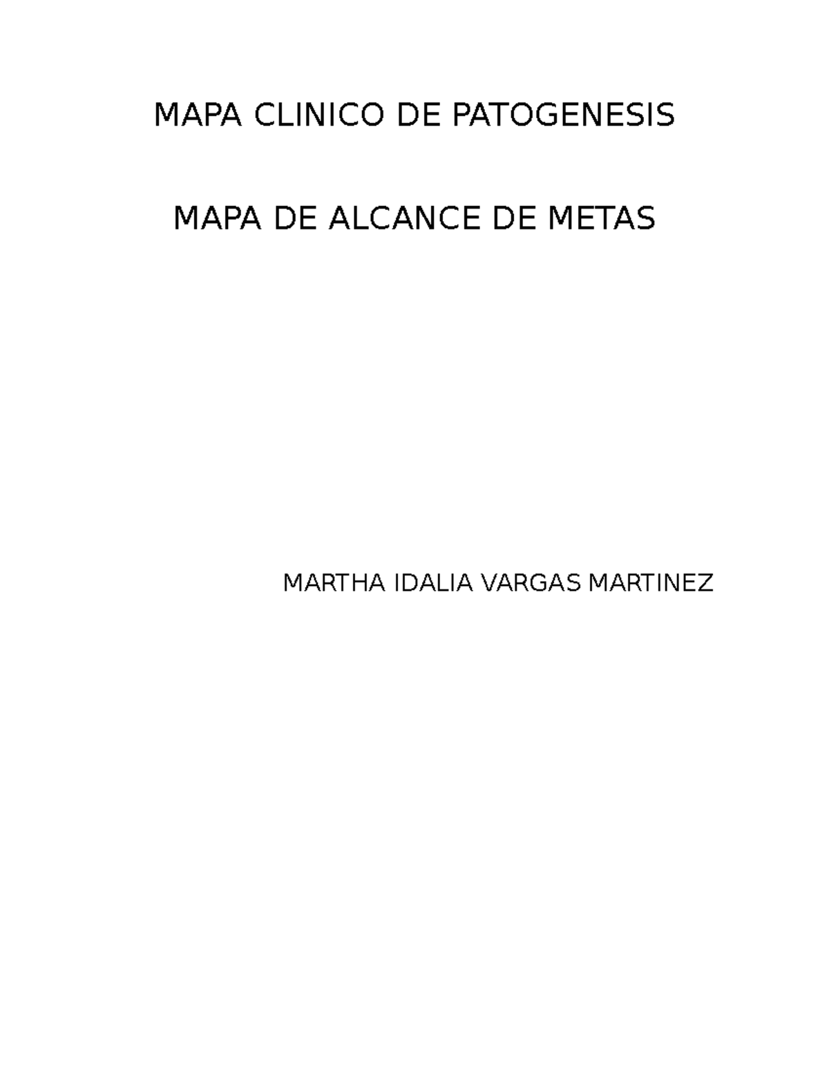 MAPA Clinico DE Patogenesis - MAPA CLINICO DE PATOGENESIS MAPA DE ...