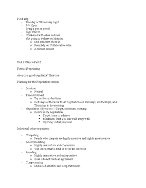 Unit 2 Class 3 Part 1 and 2 - Unit 2 Class 3 Part 1 Responding to Objections - Court, negative ...