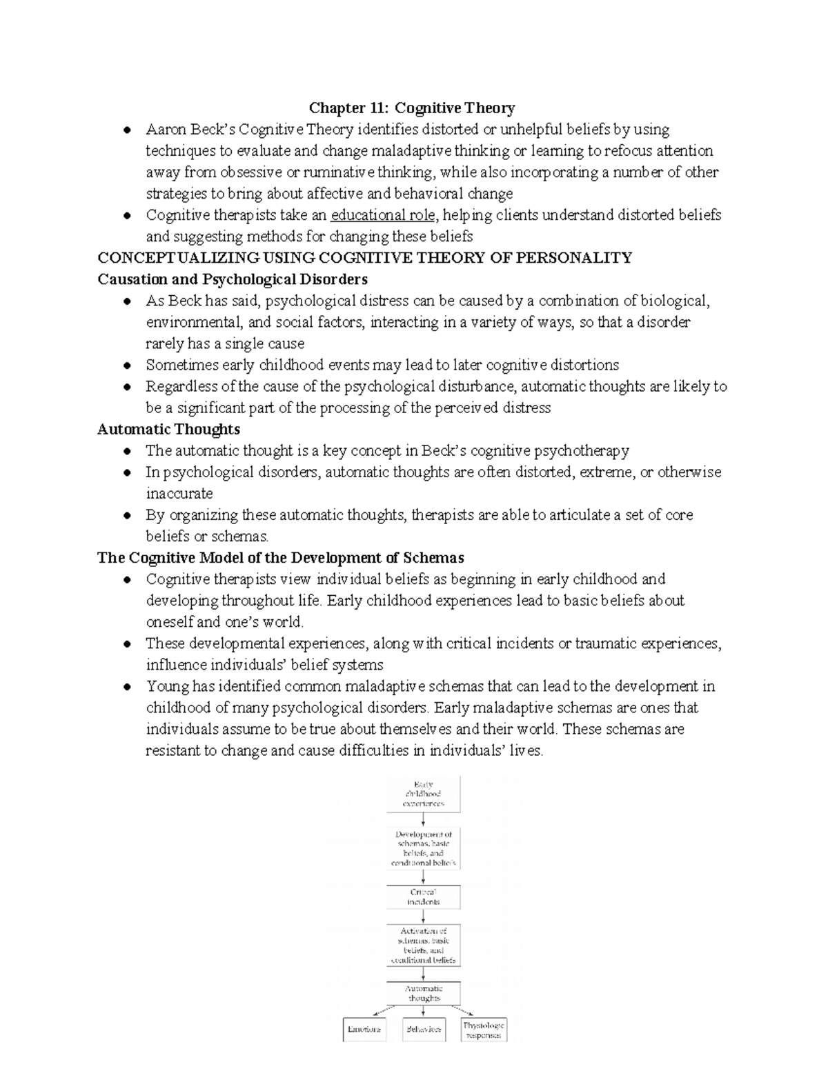 Topic 1 - Cognitive Theory Theories of Psychotherapy and Counseling ...